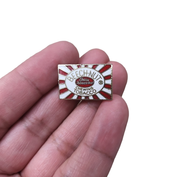 Jewelry | Vintage Gold Toned Beechnut Chewing Tobacco Pin | Poshmark